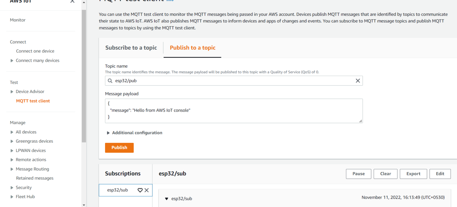 Esp32 And Aws Iot Core Without Using Thing Niraltek Blog 7040