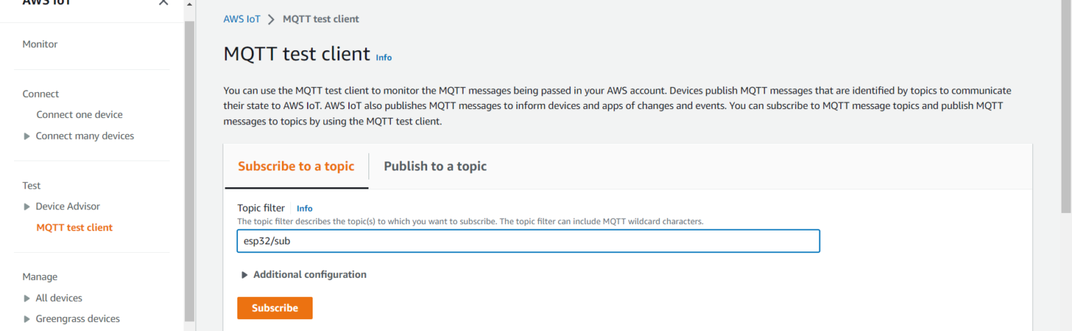 ESP32 and AWS IoT Core without using Thing - Niraltek Blog